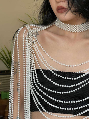 Body Chain – Pearl Crest