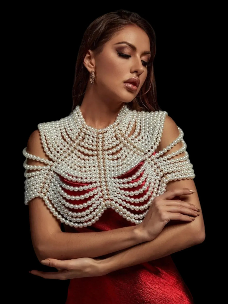 Body Chain – Pearl Crest